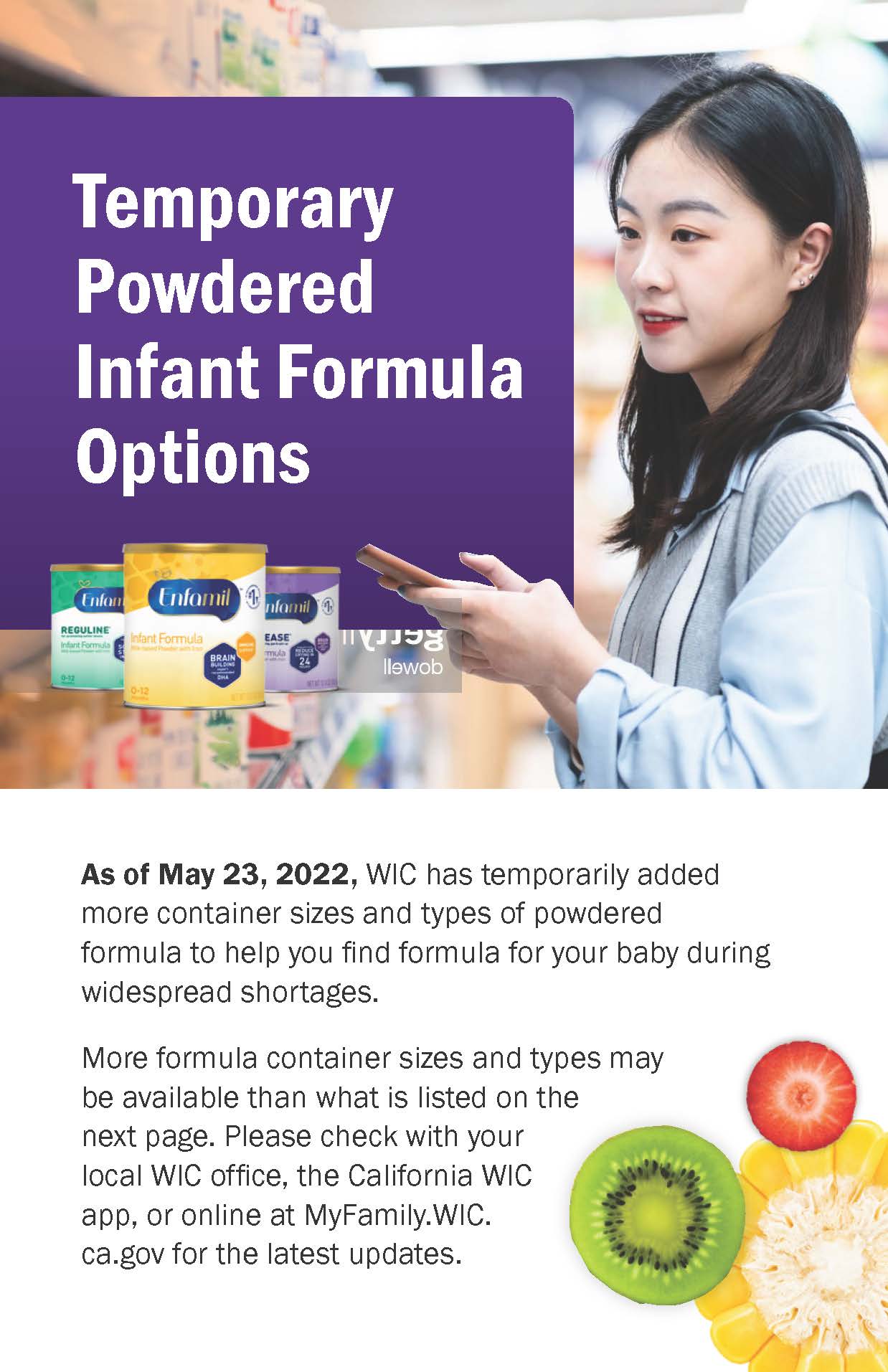 TemporaryPowderedInfantFormulaOptions – SDSU Research Foundation WIC Program